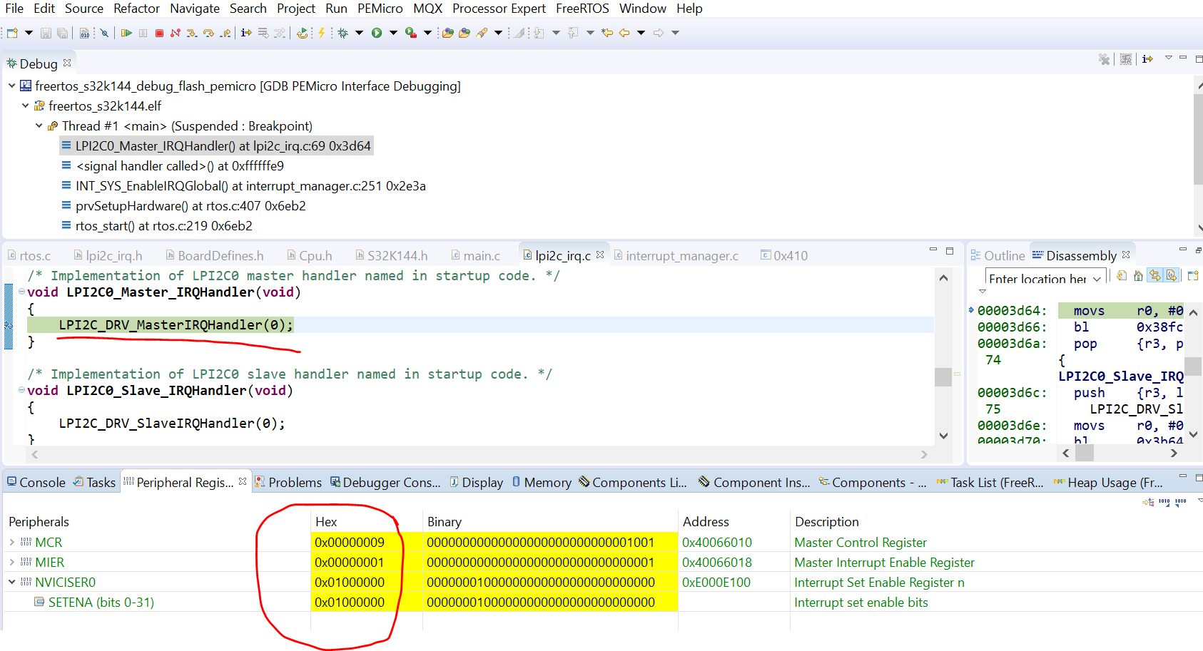 s32k144 FreeRTOS + I2C - NXP Community