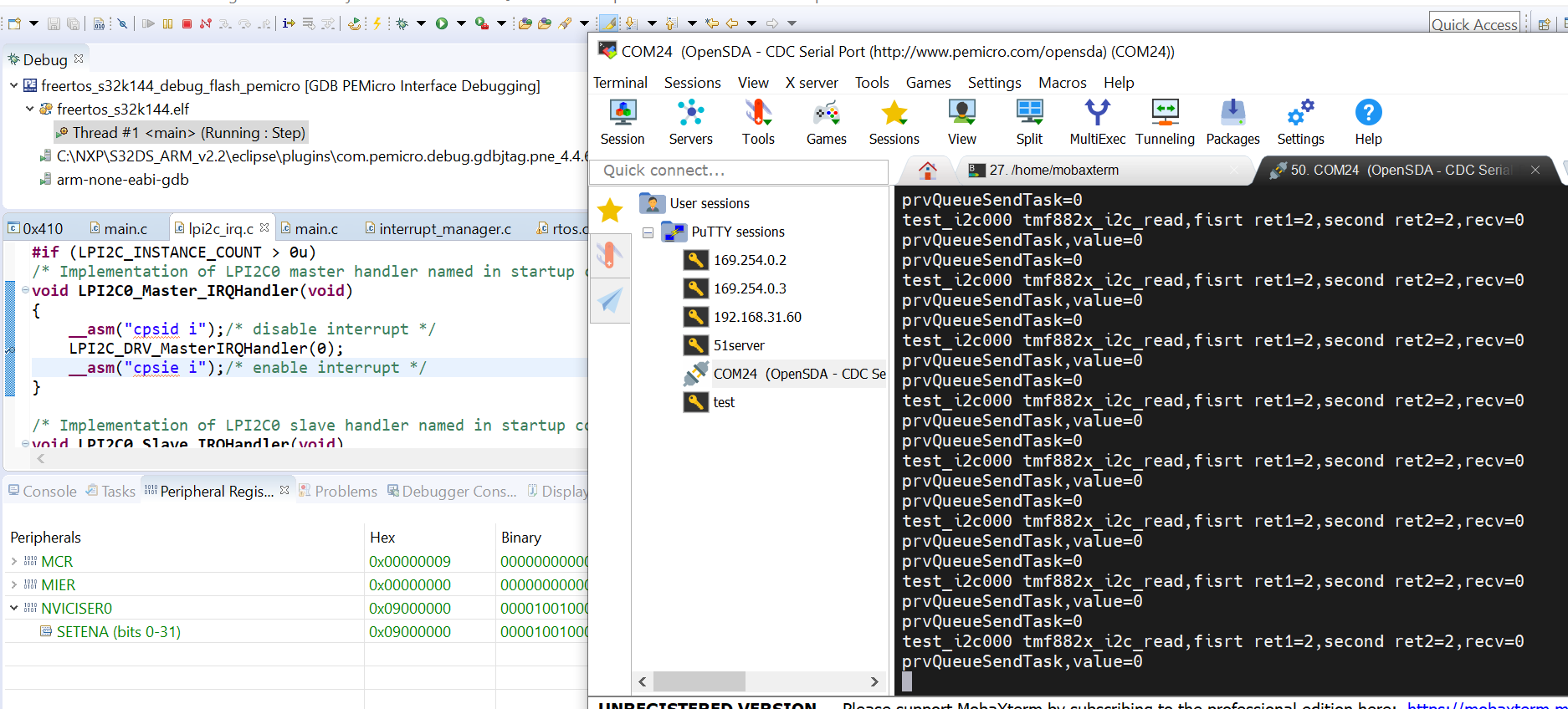 s32k144 FreeRTOS + I2C - NXP Community