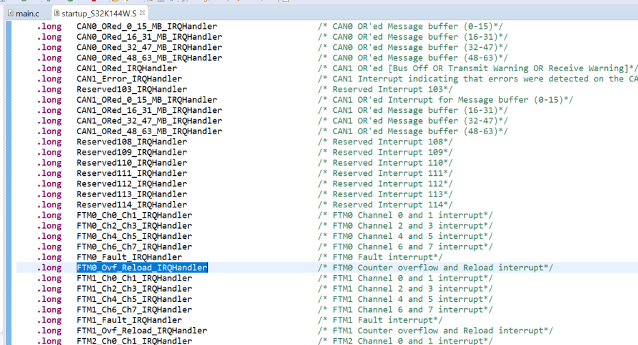 Solved: ftm3 interrupt service routine - NXP Community