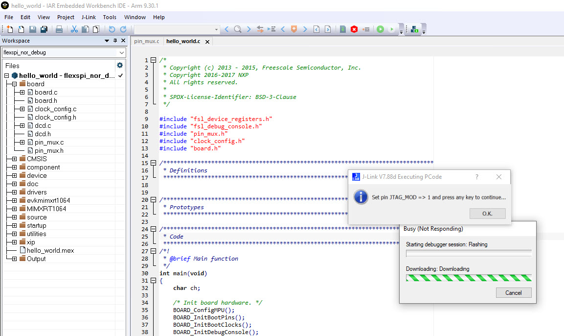 RT106X secure JTAG test and IDE debug - NXP Community