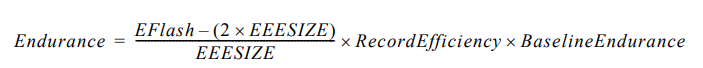 EEE endurance caculating equation - NXP Community