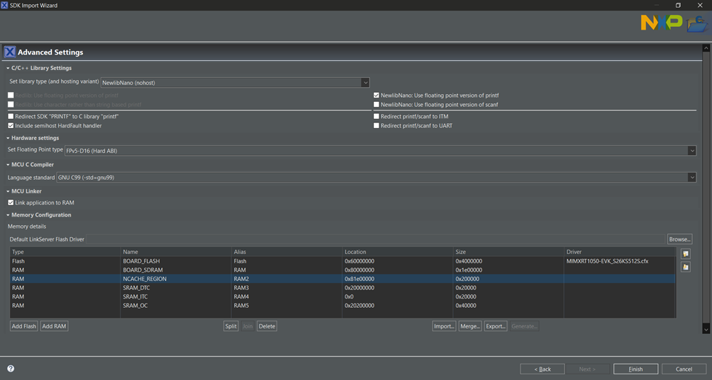Moving second (custom) Bootloader + Application to SDRAM on i.MX RT1050 platform - NXP Community