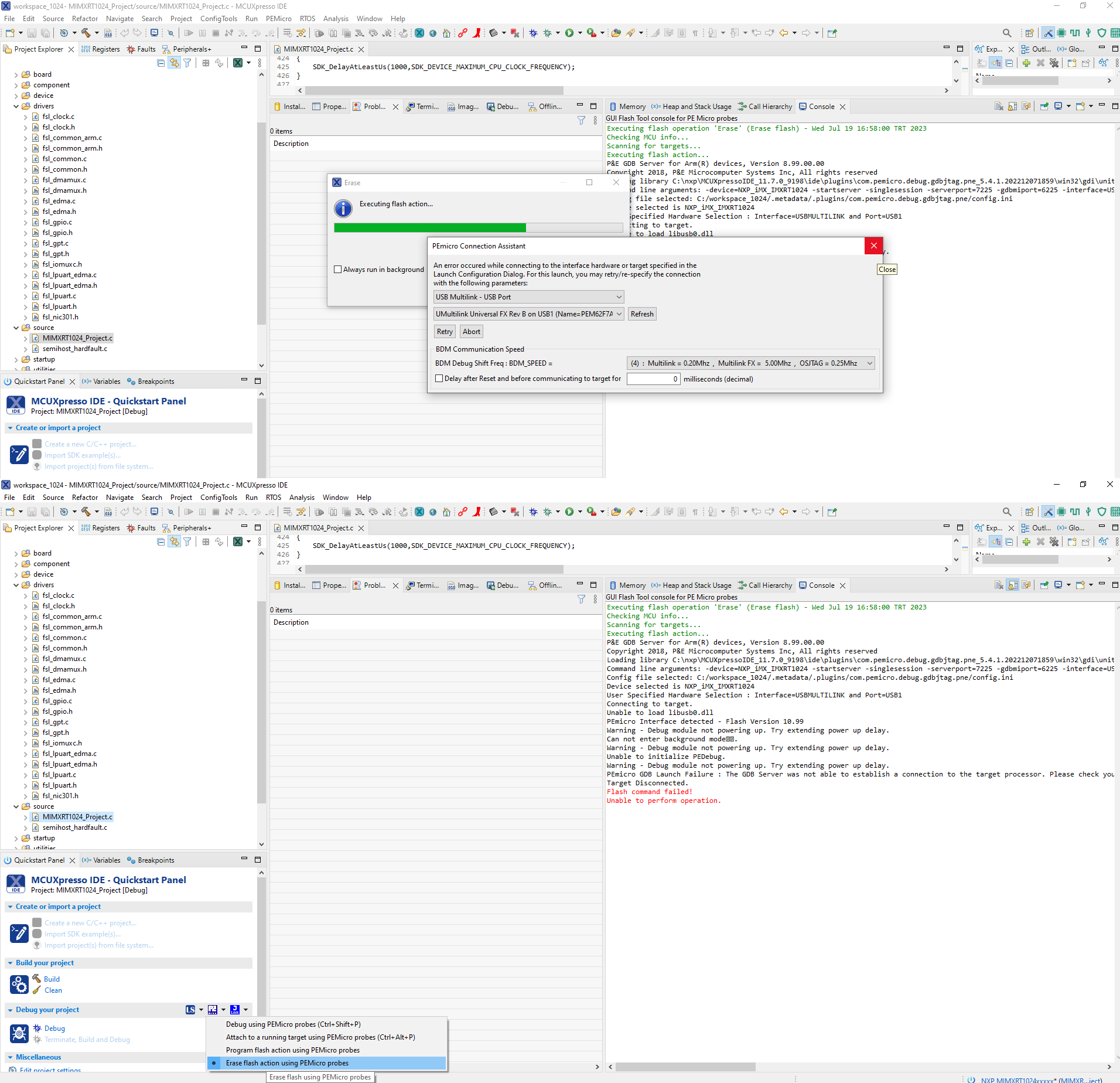 Solved: IMXRT1024 GUI Flash Tool Programming Designed Card - NXP Community