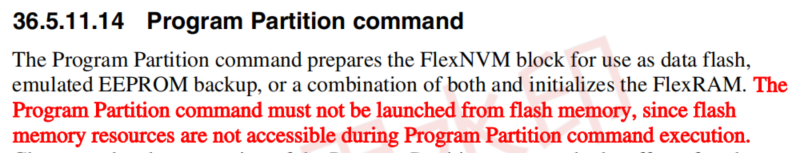Solved: S32K FLASH_DRV_CommandSeque issue in "Program Partition command ...