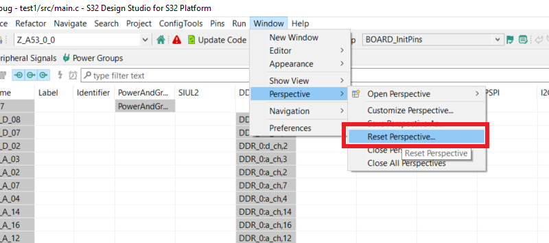 Solved: S32DS IVT perspective disappeared. - NXP Community