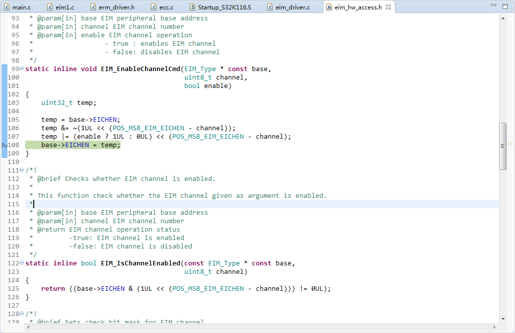 Solved: S32K116 EIM none-correctale error cleared SRAM cause program crash - NXP Community