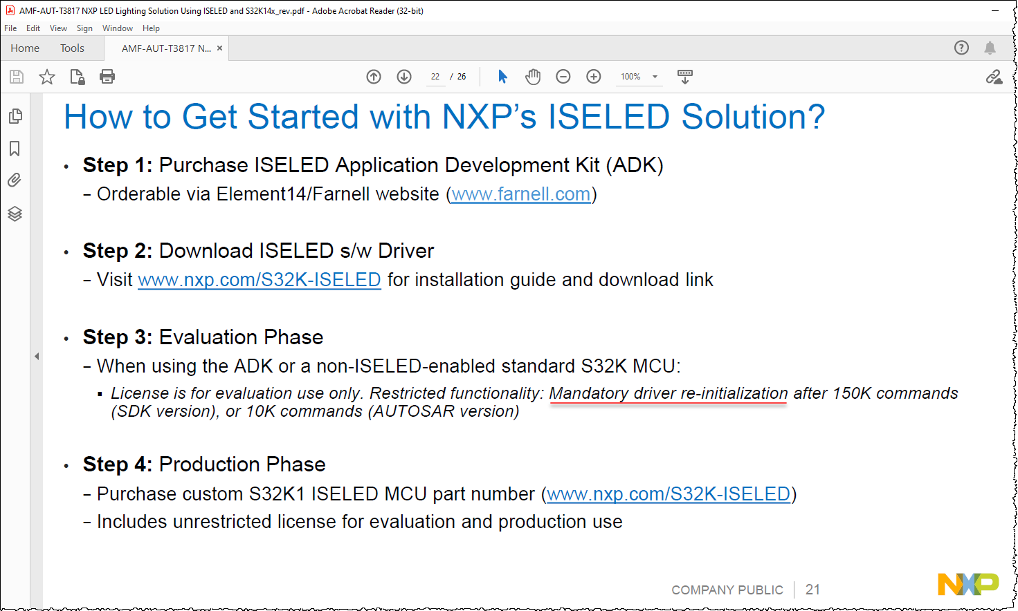 Solved: S32K144-Q100 for iseled - NXP Community