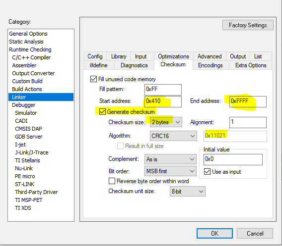 ROM Checksum On Flash Memory - NXP Community