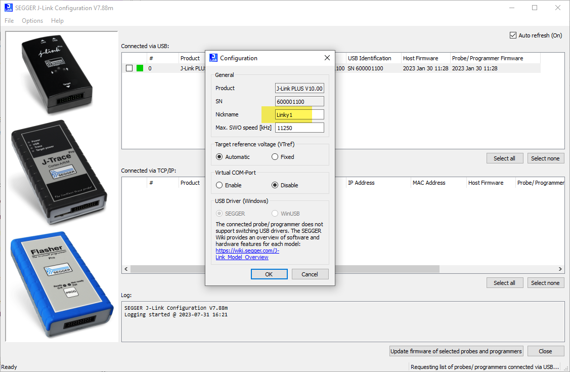 How to add nickname to MCU LINK - NXP Community