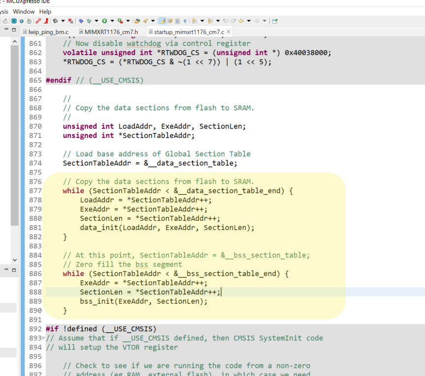 Preserving RAM Data during Software Reset on i.MXRT106S - NXP Community
