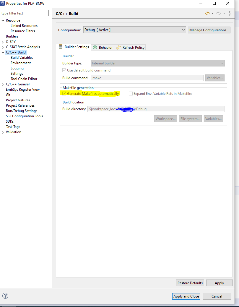 Solved: Generating makefiles from S32Studio - NXP Community