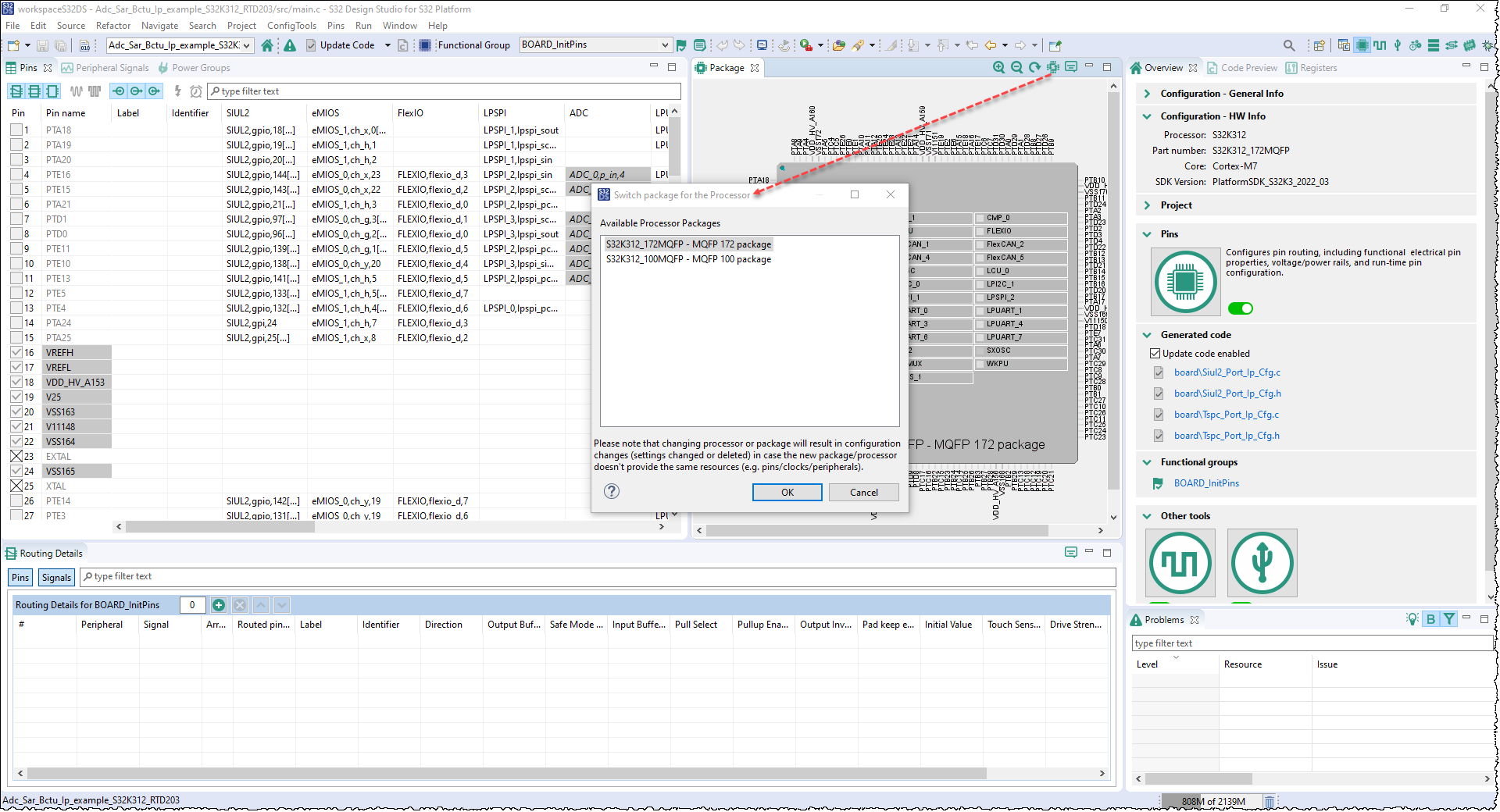 Solved: How to switch processor from S32K344 to S32K312 - NXP Community