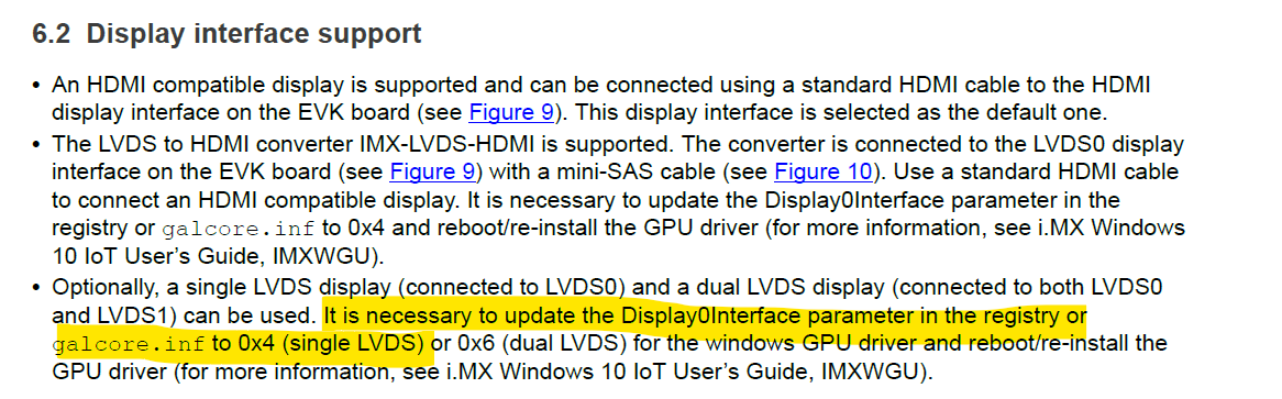 Solved: Windows 10 IoT Enterprise on MX8MP for only LVDS output - NXP Community