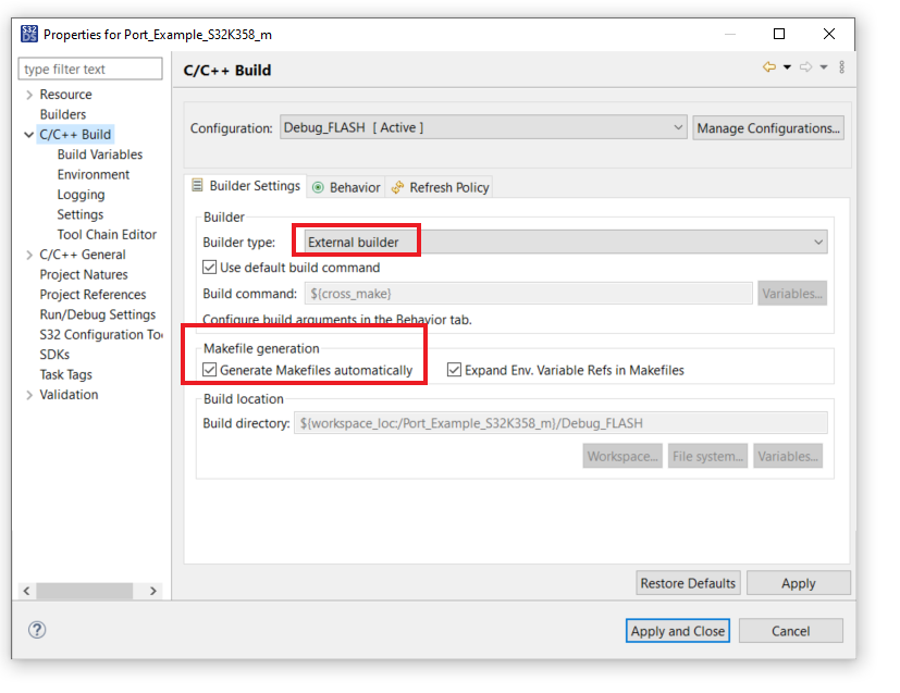 Solved: Generating makefiles from S32Studio - NXP Community