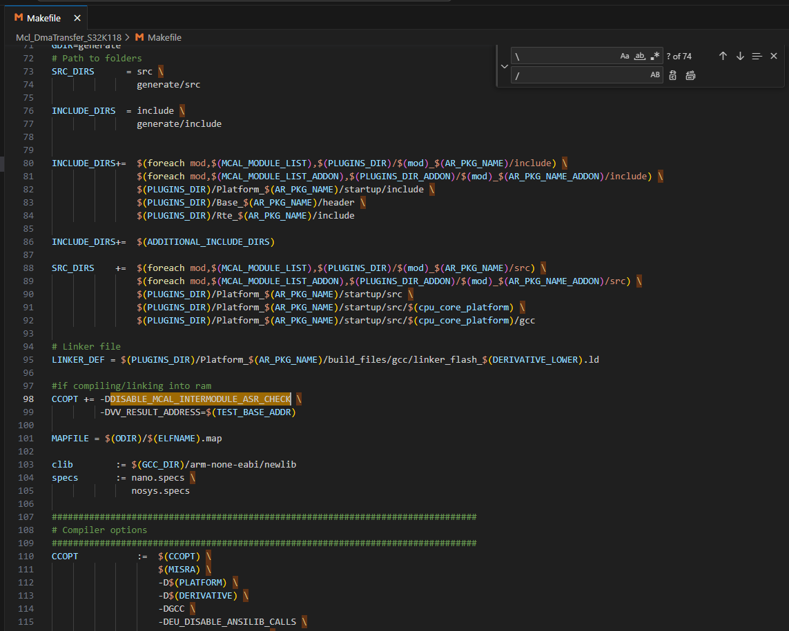 Mcl module Generated by tressos causing a syntax error - NXP Community