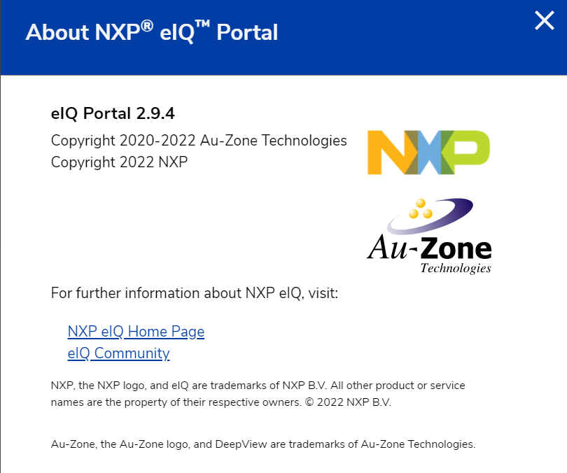 eIQ portal server encountered error - NXP Community