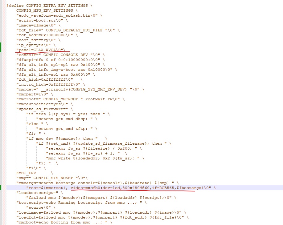 IMX6Q : display color stripes after configured LCD parameters in Uboot ...