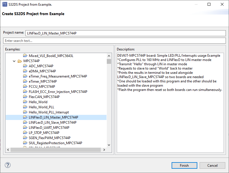 MPC5744p S32DS LINBUS master slave example - NXP Community