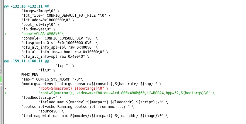 IMX6Q : display color stripes after configured LCD parameters in Uboot - NXP Community