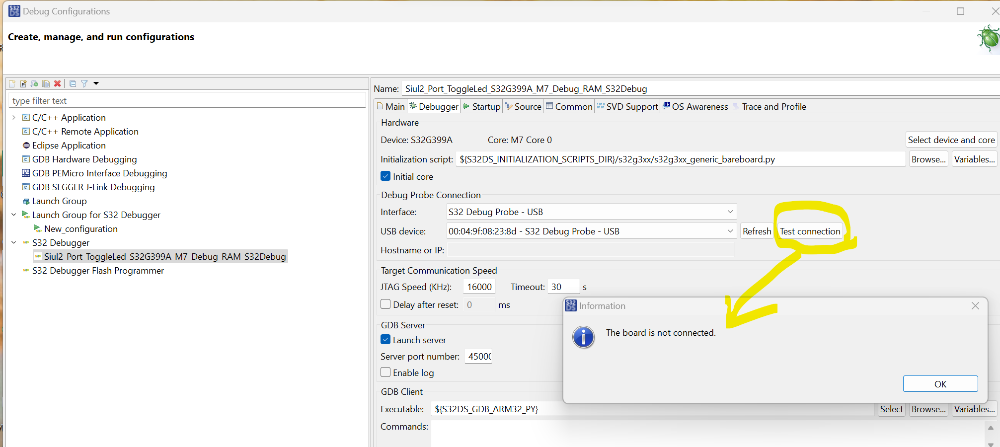 Solved: the board is not connected - NXP Community