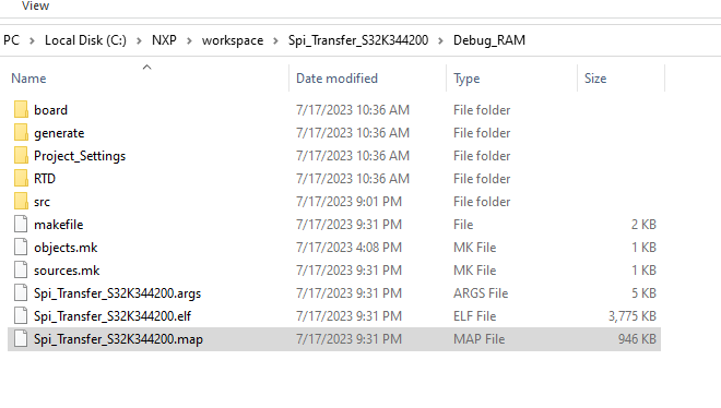 S32k1xx How To Calculate Mcu Memory Usage Of Peripheral Driver Nxp Community