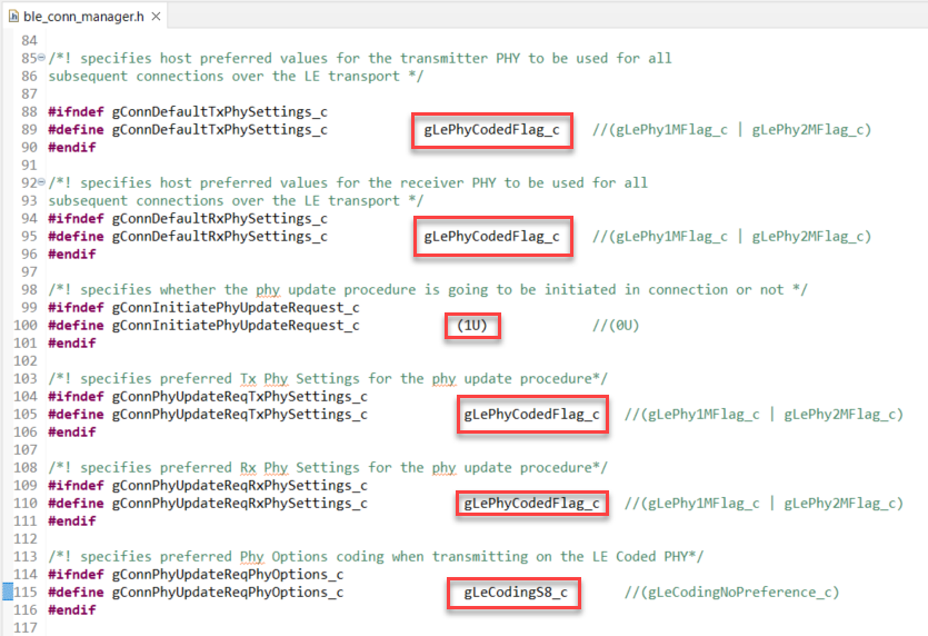 Solved: Setting BLE to BLE Long Range (125Kbps) in KW38 FRMD - NXP ...