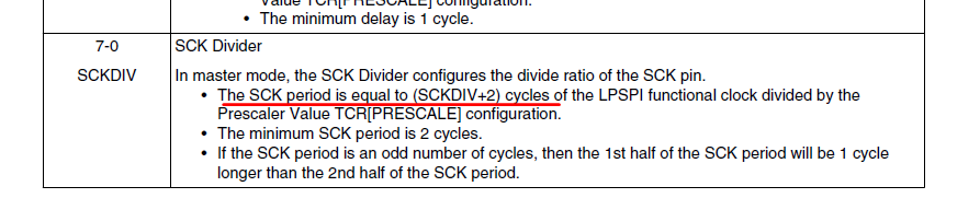 Solved: S32K146:LPSPI Register TCR->PRESCALE - NXP Community