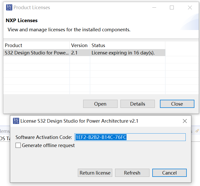 Solved: S32DS for Power Architecture - license - NXP Community