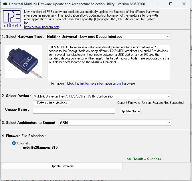 Solved: 用 P&E multilink universal仿真器烧录S32K344时出现异常 - NXP Community