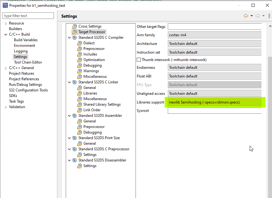 Solved: how to use the printf function in S32DS.3.5 ? - NXP Community