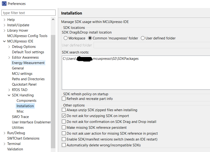 Project has no MCUsetting,plesse install SDK - NXP Community