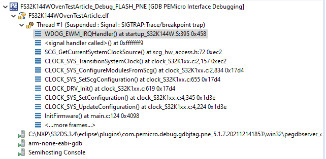 Solved: BusFault at 0x4004B020 on FS32K144W - NXP Community