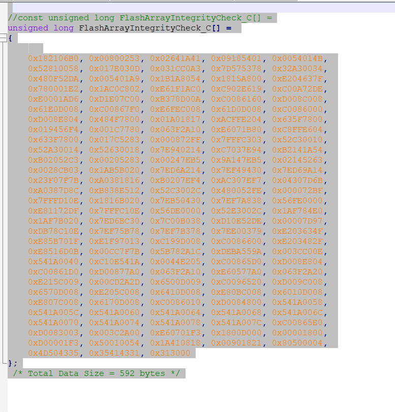 Flash Array Integrity Check --> Done bit always enabled - NXP Community