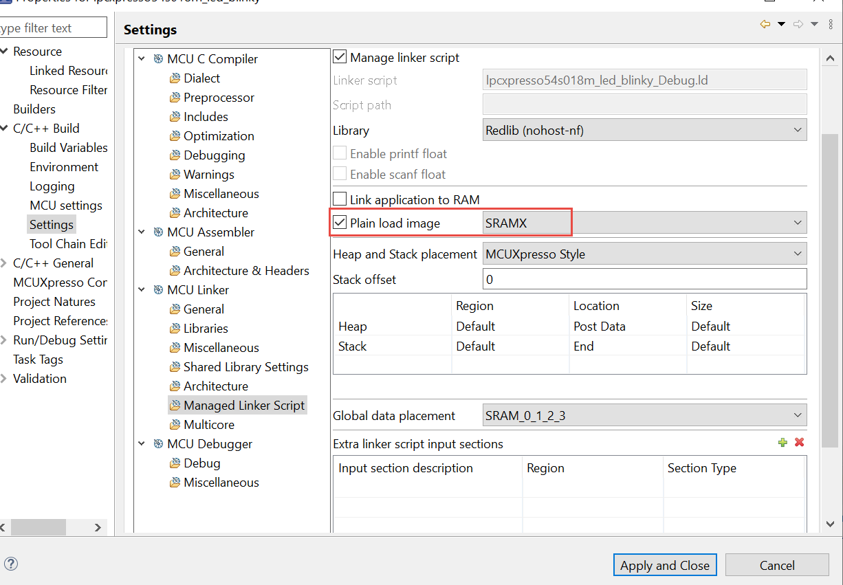 Relocating code .text .data to spifi flash and external SDRAM MCUxpresso - NXP Community