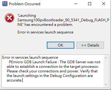 Solved: The GDB Server was not able to establish a connection to the target processor. - NXP ...