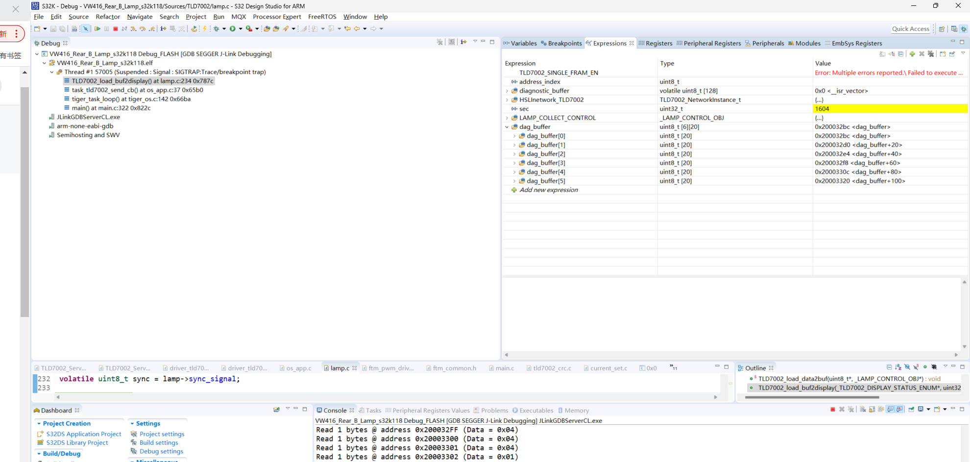 Solved: S32K118使用jlink仿真时无法实时查看某个变量的数值 - NXP Community