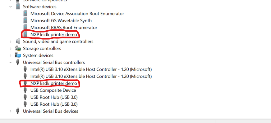 Re: USB host example code for mimxrt1170-evk not working as expected. - NXP Community