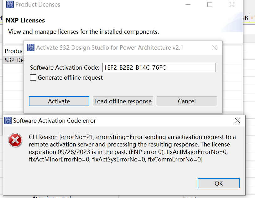 Solved: S32DS-PA_v2.1 license missing - NXP Community