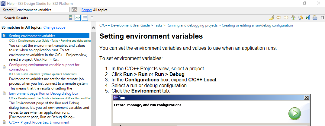 S32 Design studio headless - environment variables - NXP Community