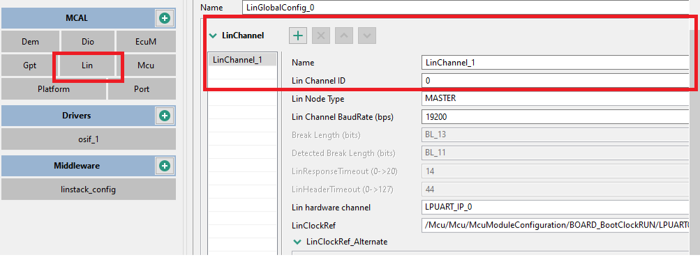 Lin Middleware Stack Configuration Issue Nxp Community