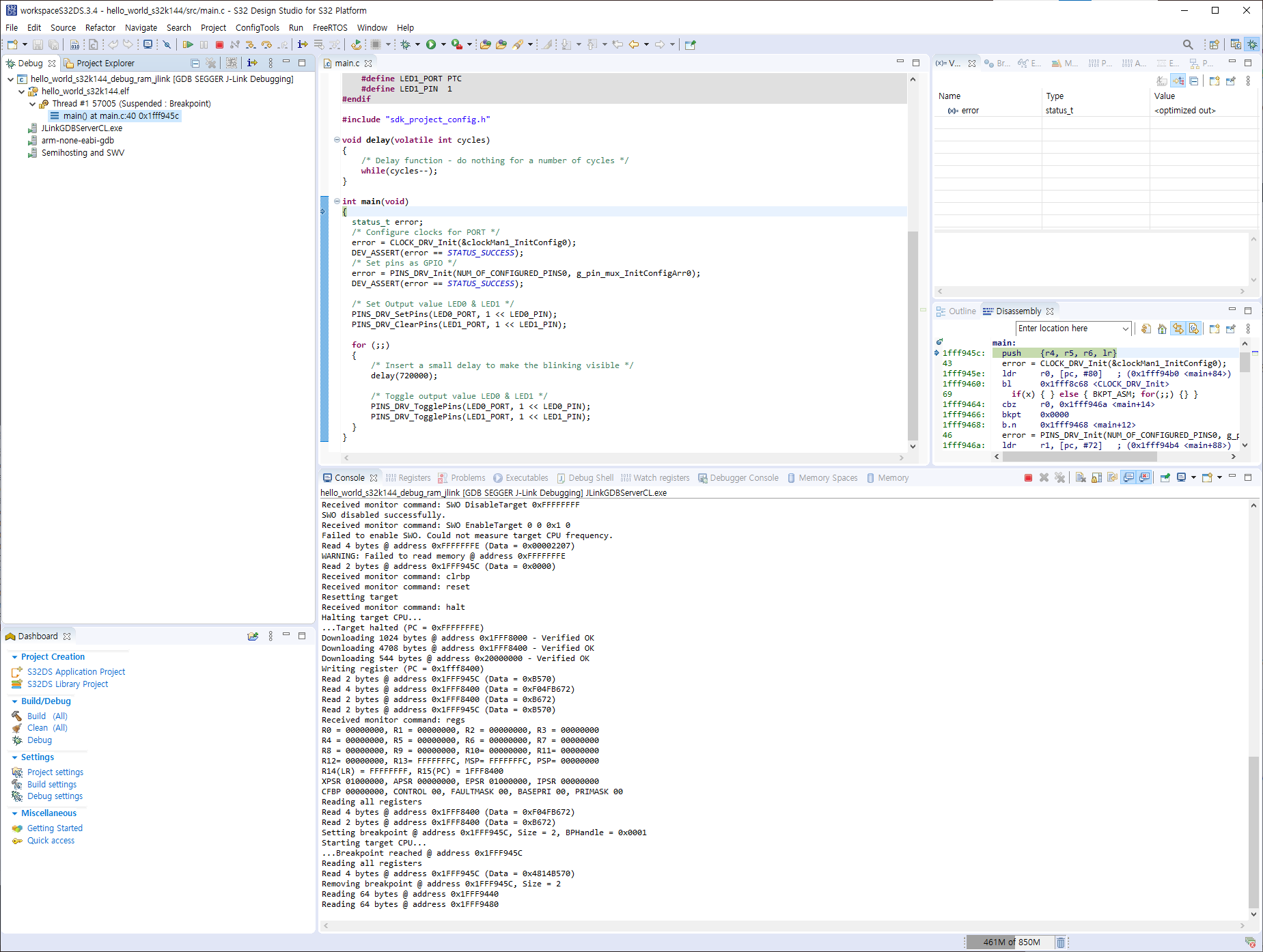 Solved: How to S32K144EVB build, flash - NXP Community