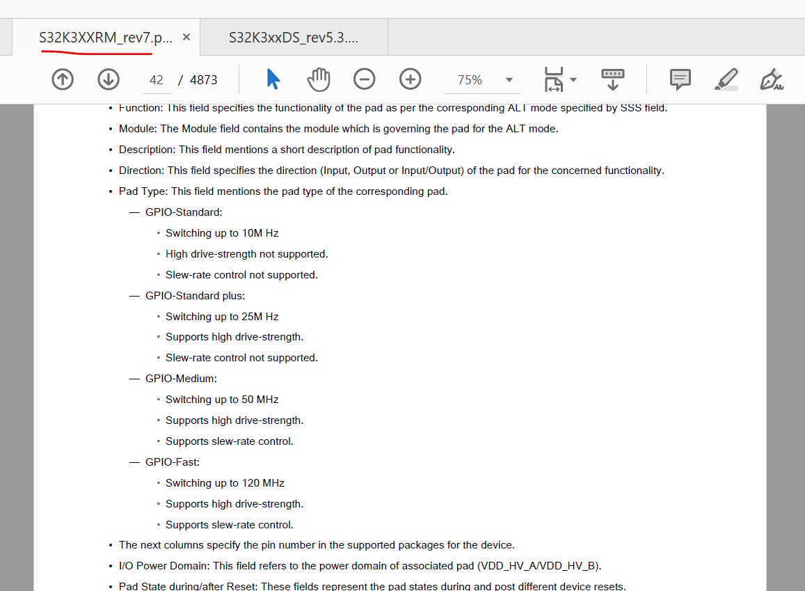 Solved: S32K322 - GPIO - Pad type/Categories and maximum switching ...