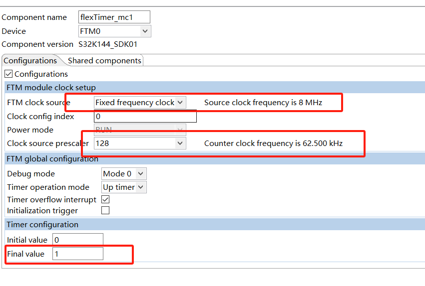 Solved: S32K144 MCU FTM Timed counting cycles issue - NXP Community
