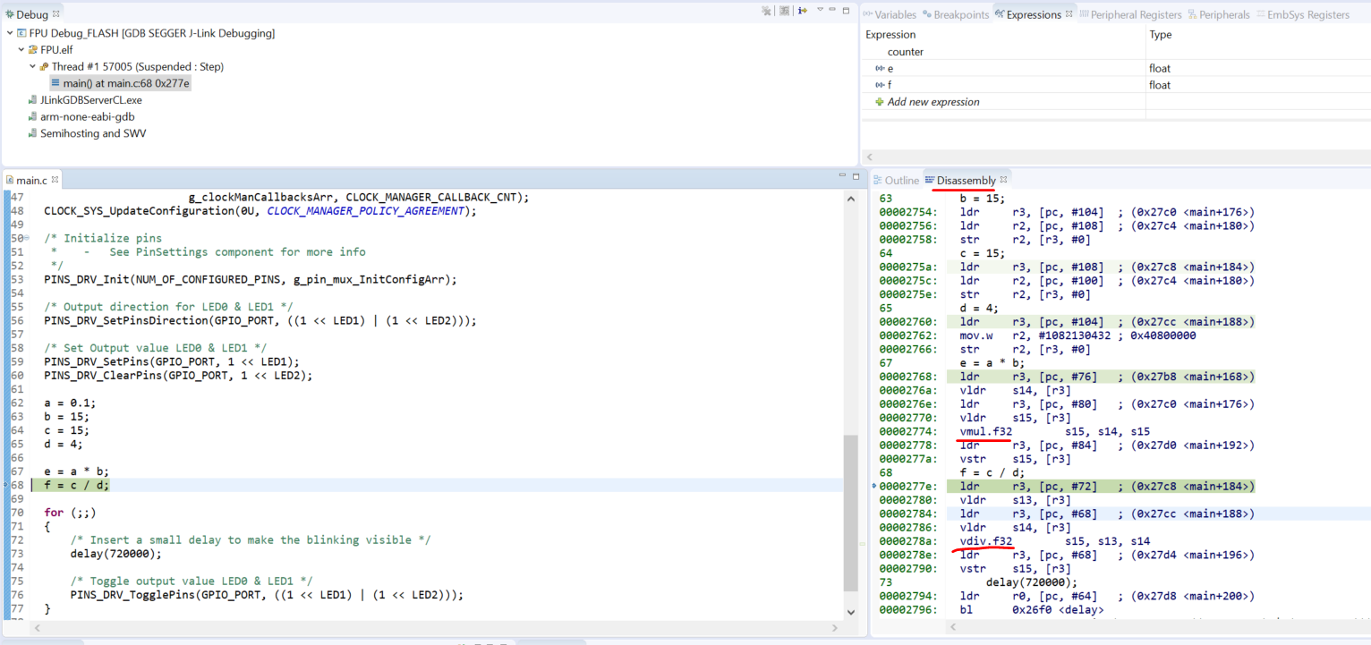 Solved: Re: FPU example for S32K144 - NXP Community