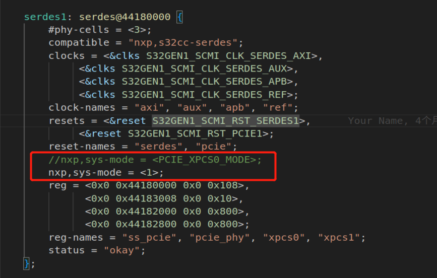 S32G SerDes mode - NXP Community