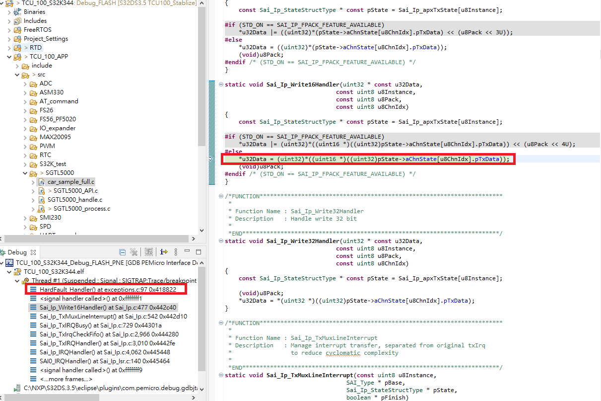 S32K3 + SGTL5000 SAItoI2S Codec - NXP Community