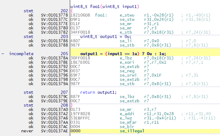 Cannot taken branch to measure code coverage on S32R294 - NXP Community