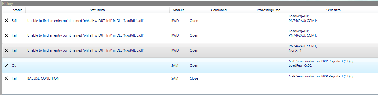 MFEV 730 Connectivity Setup Help - Unable to find entry point named 'phhalHw_DUT_Init' - NXP ...