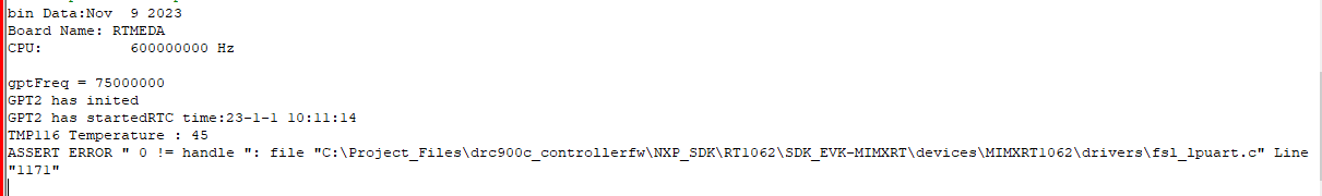 Serial Write manager hard fault - NXP Community