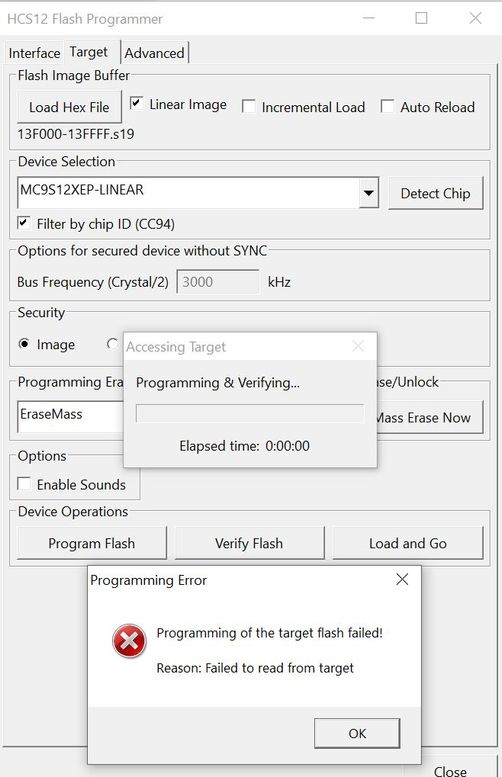 Erasing and Flashing mc9s12xep768 - NXP Community